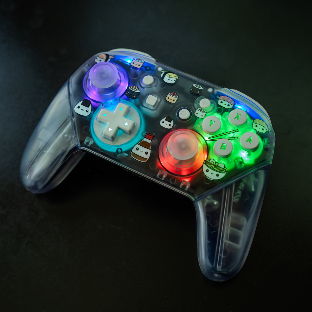 Custom Sushi-Themed Nintendo Switch Pro Controller By GameTraderZero