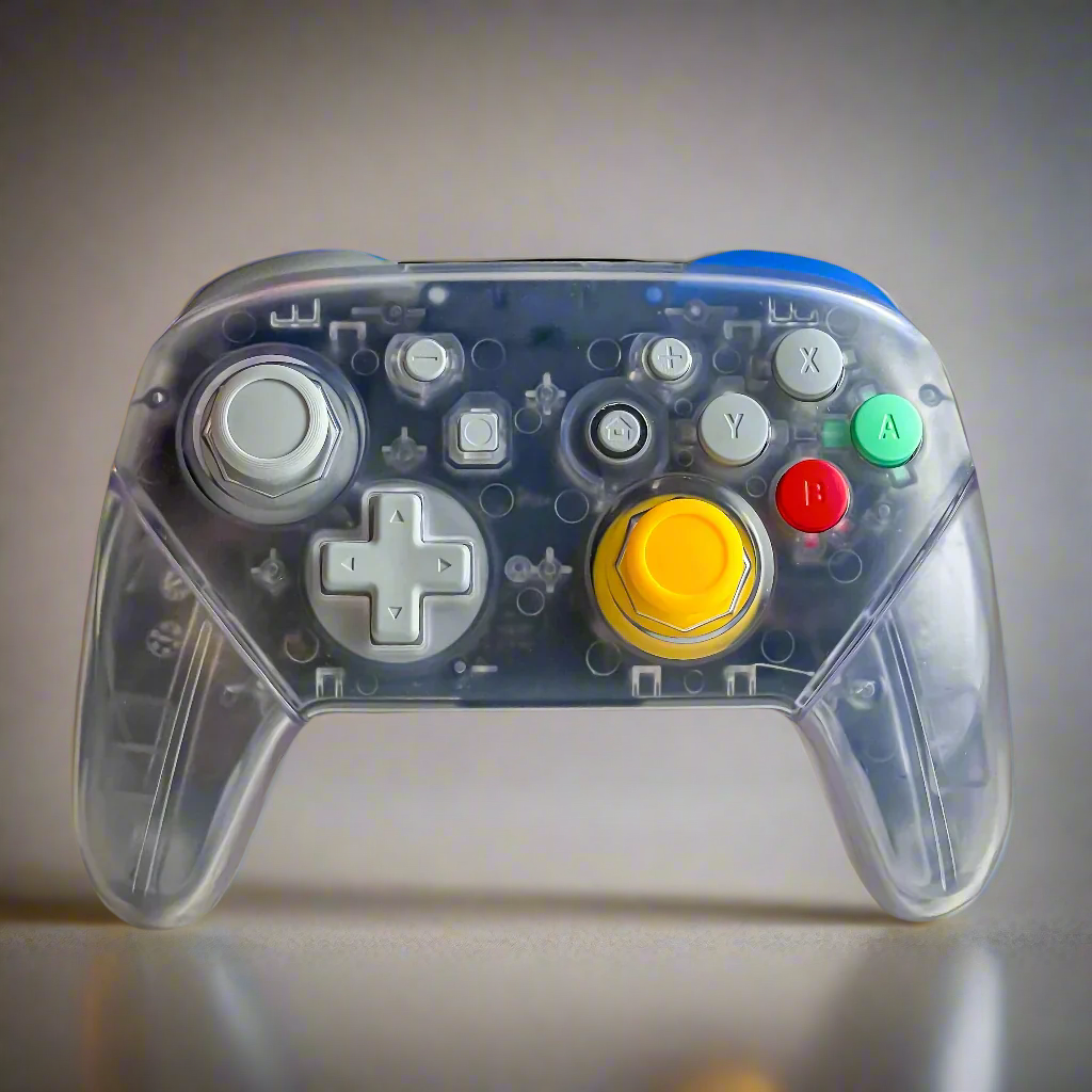 Nintendo Switch Pro Controller Retro Clear GameCube Aesthetic Gaming C – GameTraderZero