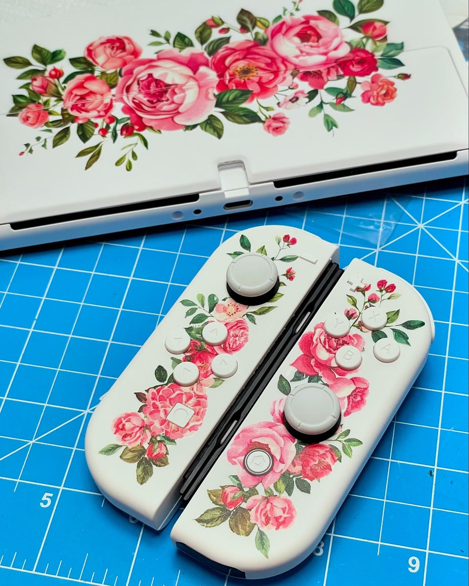 Customized Nintendo Switch Roses & Peonies - Premium Edition Floral De ...