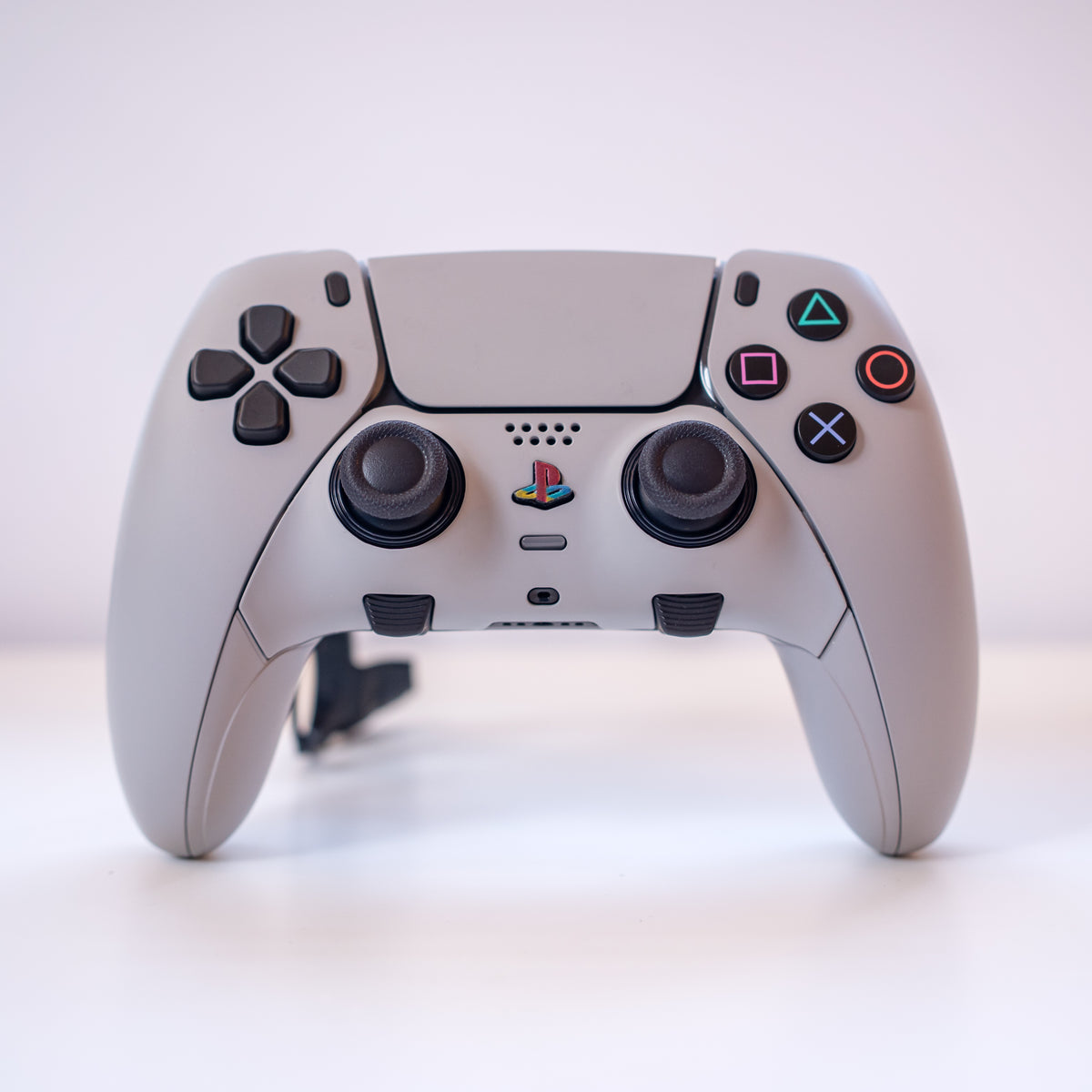 PS5 DualSense Edge Controller Retro PS1 Grey Gaming Controller ...