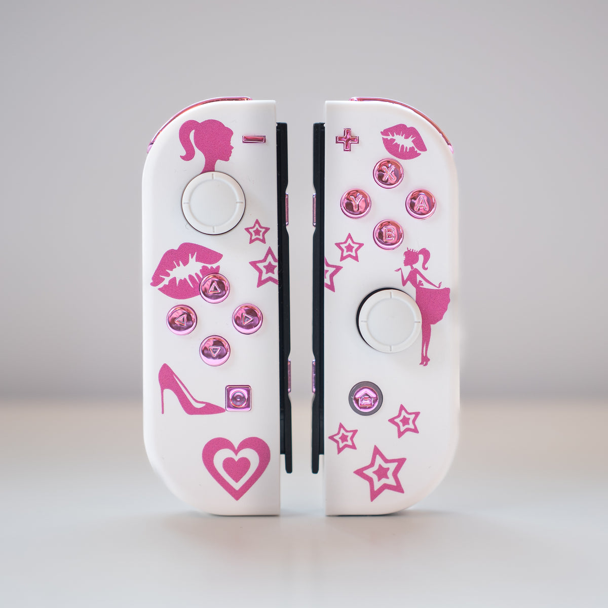 Custom Joy-Cons “Non-Barbie” Edition Nintendo Switch Gaming Controller ...