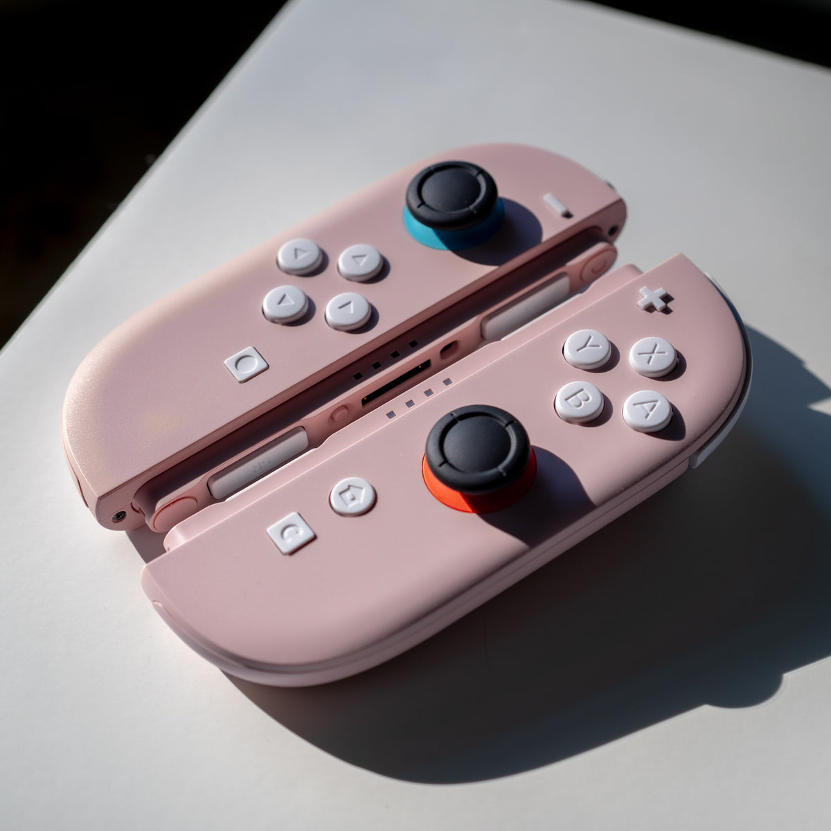Pastel Pink Joy-Cons 2 With White Buttons | By GameTraderZero