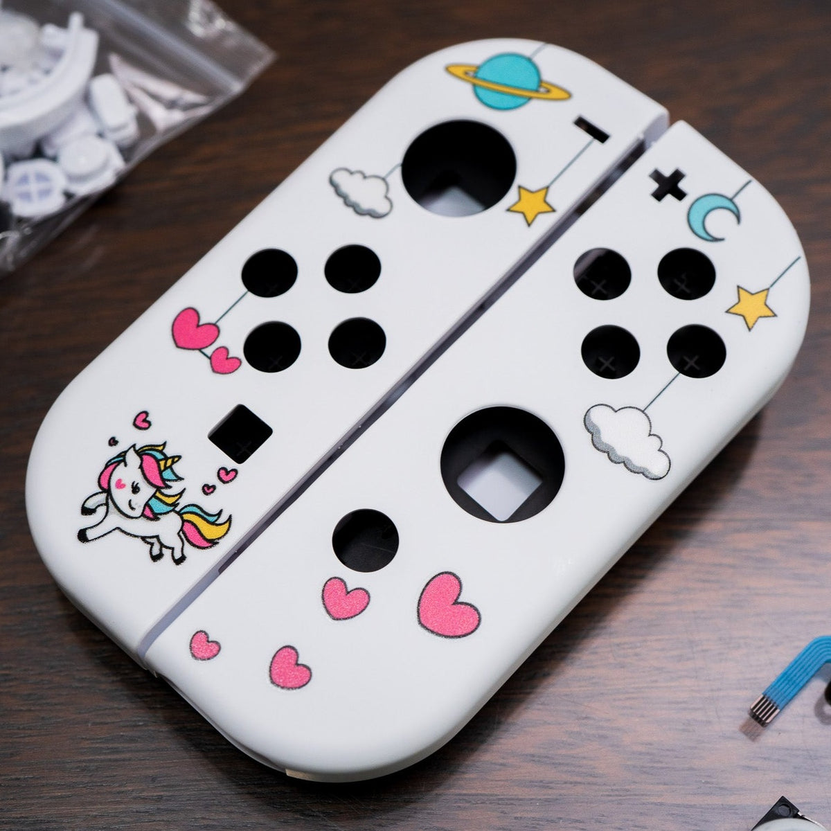 Nintendo Switch Unicorn Hearts & Stars “Build At Home” Customization S ...