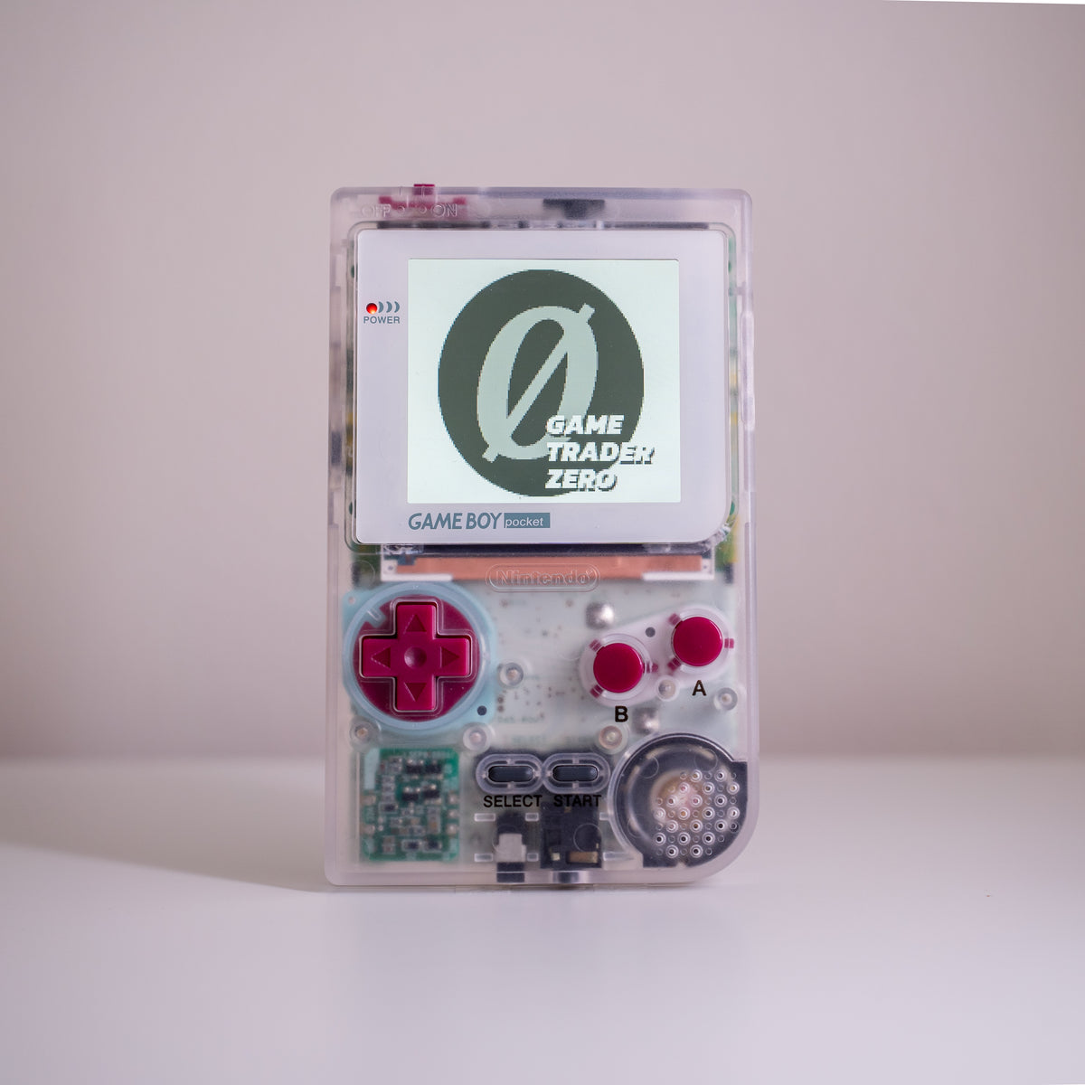 Custom Game Boy Pocket with Backlit IPS Screen Clear Shell - GameTraderZero