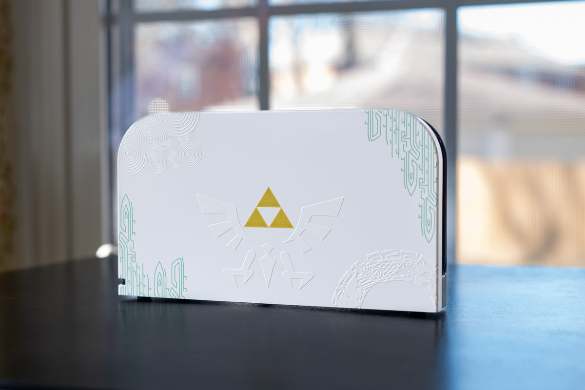 Nintendo Switch 2 Zelda TOTK Dock Cover - Scrolls of Hyrule Edition ...