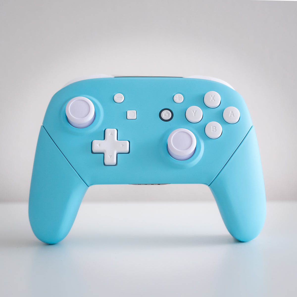 Custom Nintendo Switch Pro Controller In Pastel Blue with White Button ...