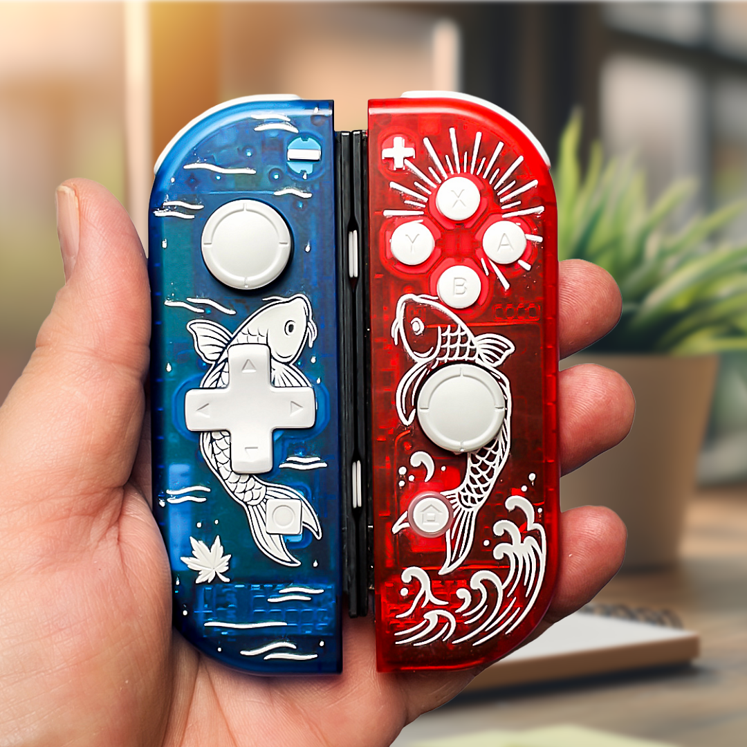 Custom Koi Fish Joy-Cons for Nintendo Switch | GameTraderZero
