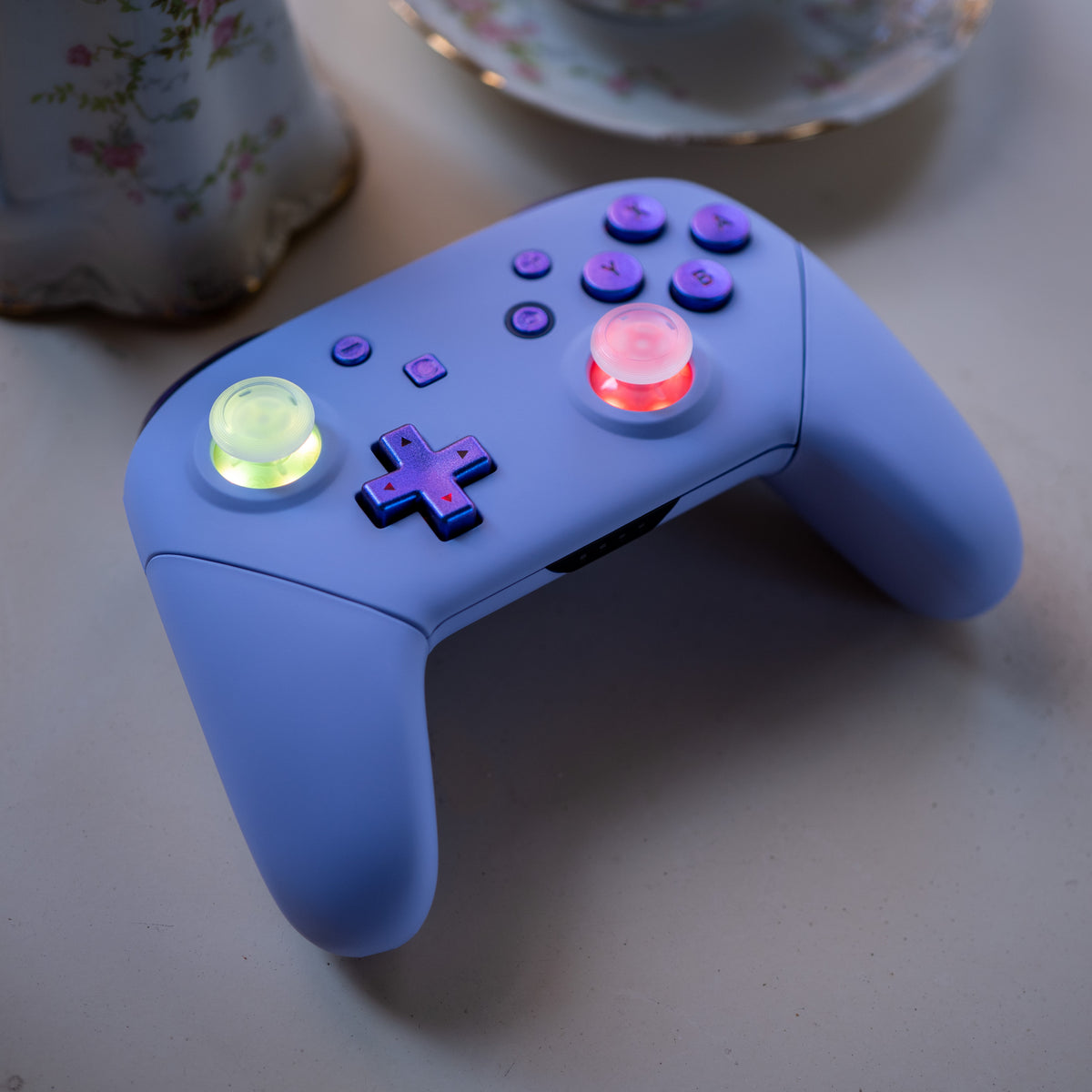 Violet Switch Pro-Controller LED Mod With Chameleon Backlit Buttons ...