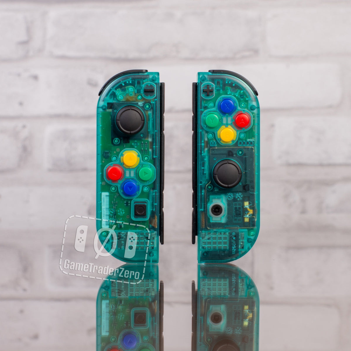 Clear Ice Blue Joy-Cons N64 Funtastic Series Look - GameTraderZero