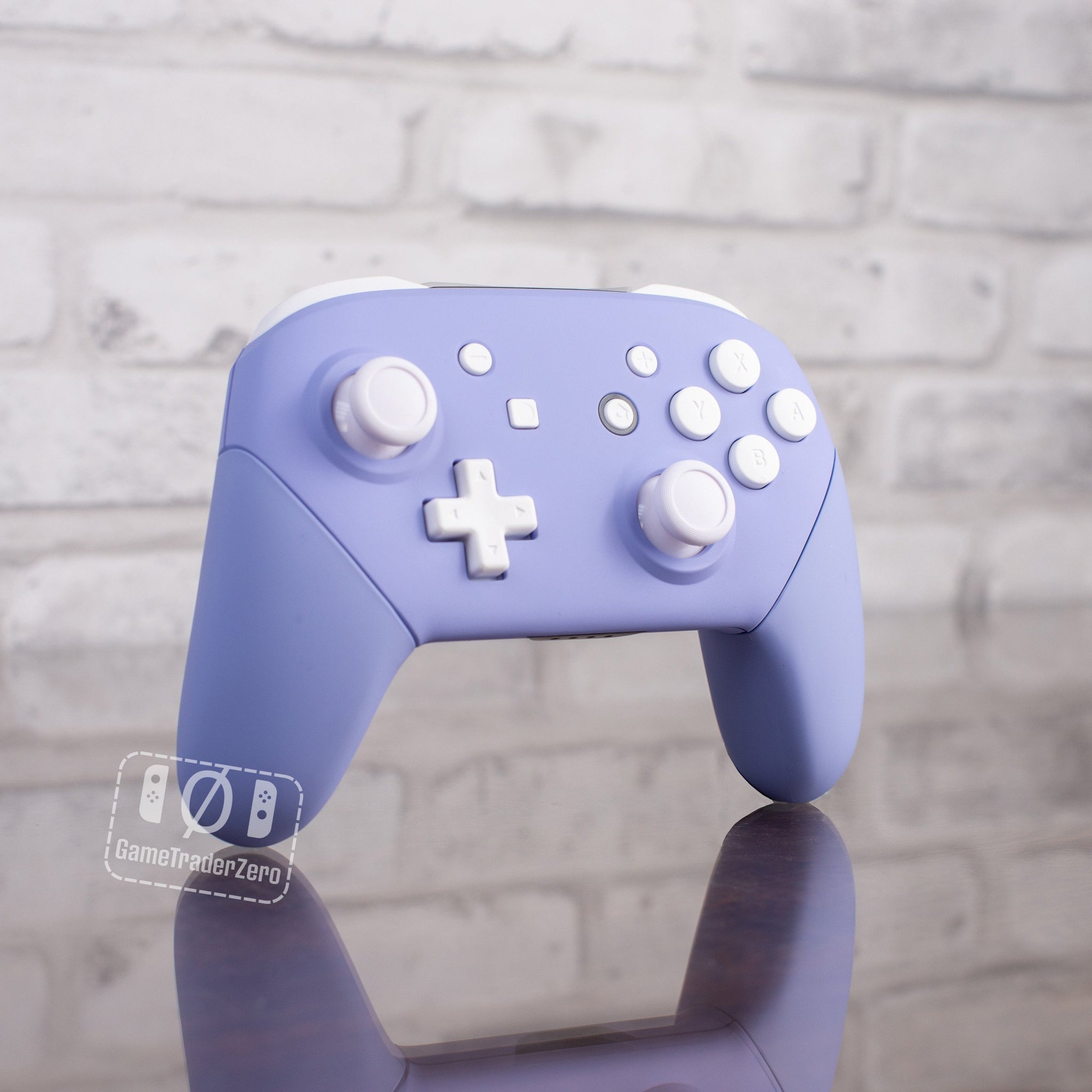 Nintendo Switch Pro Controller Mod Pastel Purple with White Buttons